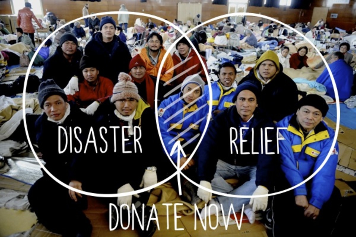 Disaster + Relief = Donate Now - Say Daily