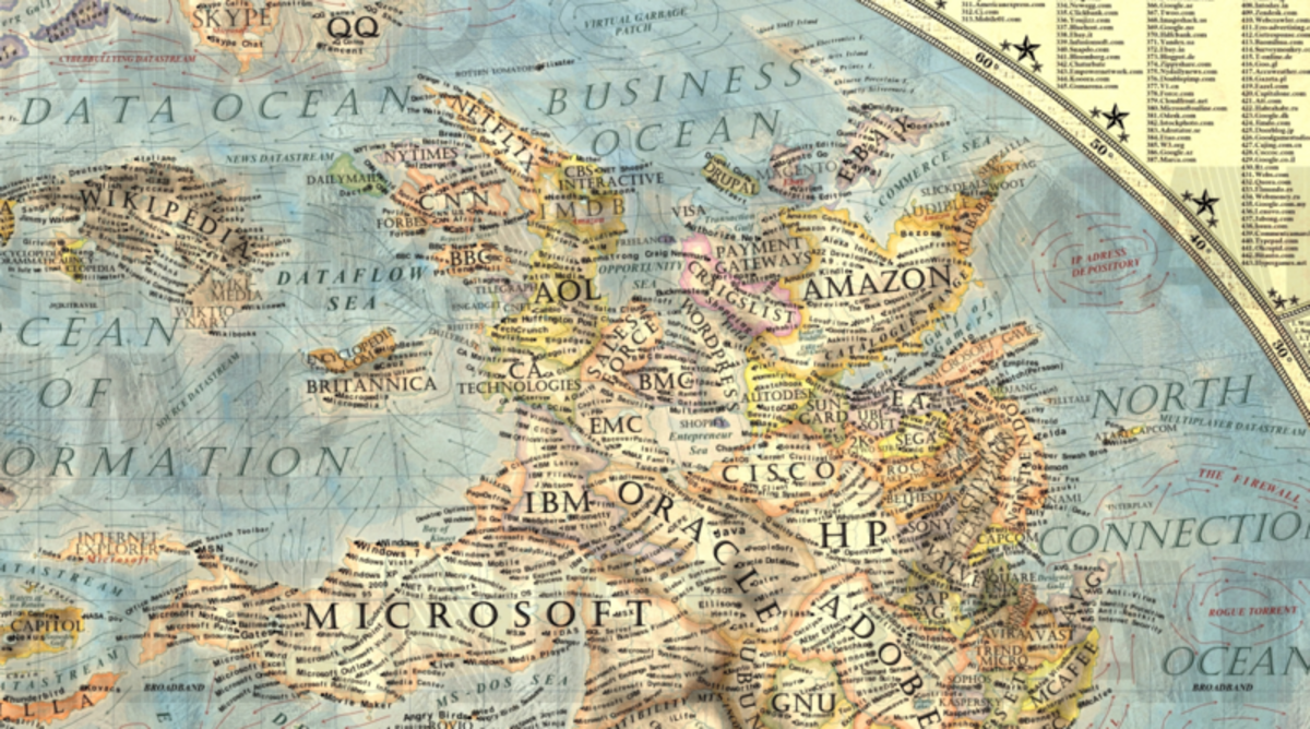 An Incredible and Intricate Map of the Modern Internet - Say Daily